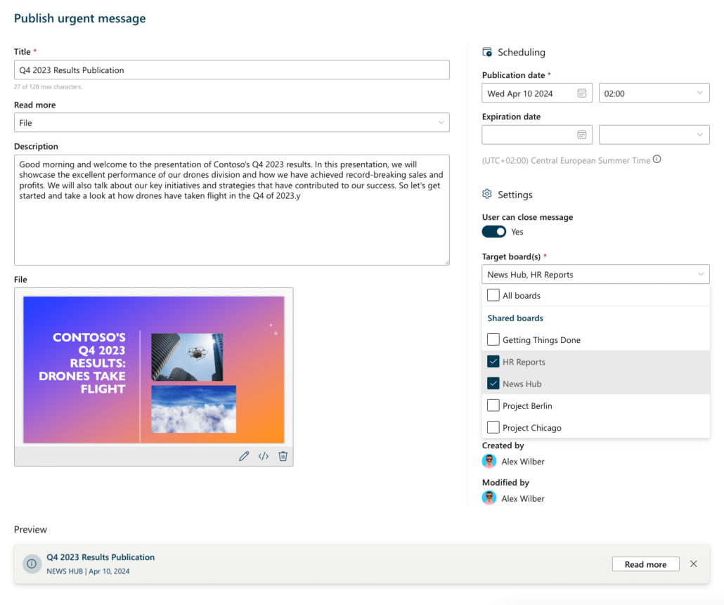 Target Multiple Boards with Urgent Messages - Ichicraft Boards